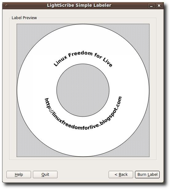 LightScribe Simple Labeler 1.18.12.1 su LinuX - Linux Freedom